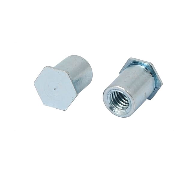 M4 x 8mm Female Thread Hexagon Head Blind Hole Self Clinching Standoffs ...