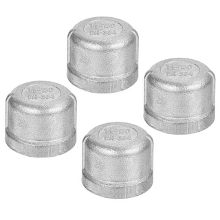 Pipe Fitting Cap, 4 Pack Stainless Steel Pipe Cap for DIY - Bed Bath ...