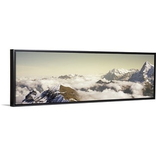 "Swiss Alps Switzerland" Black Float Frame Canvas Art - Bed Bath ...