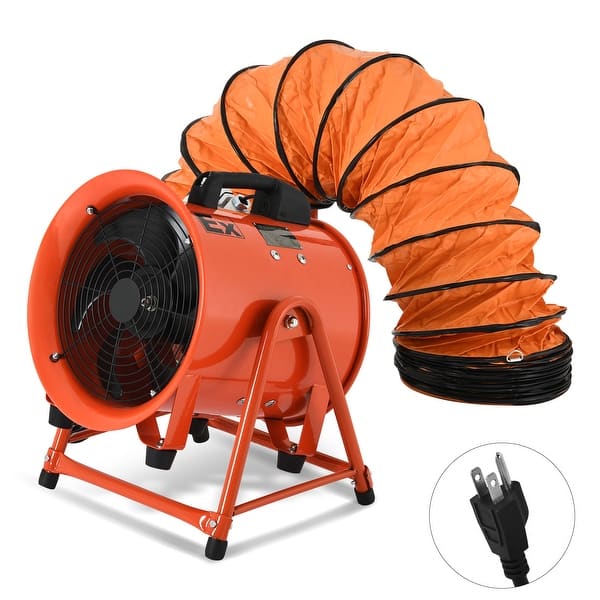 10 inch Portable Ventilation Exhaust Fan with 16ft Ventilation Hose ...