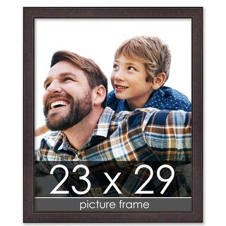 23x29 Distressed/Aged Mahogany Complete Wood Picture Frame with UV ...