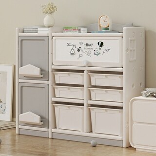 Multilayer Kids' Toys Storage Cabnient Storage Children's Floor Shelf ...