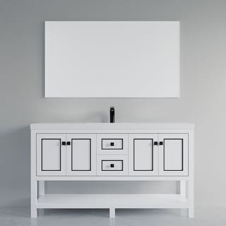 Davis 60" Single Bathroom Vanity Set - Bed Bath & Beyond - 42632406