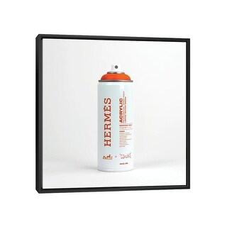 iCanvas "Brandalism Hermes Spray Paint Can" by Antonio Brasko Framed ...