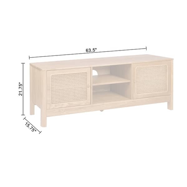 Lifestorey Sheldon Cane TV Console - Bed Bath & Beyond - 41543740