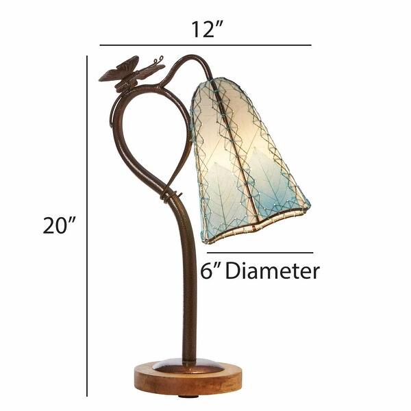 Macopa Table Lamp Shade made of Real Guyabano Leaves - 12 x 17 x 20 ...