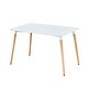 Rectangular White Wood Dining Table - Bed Bath & Beyond - 35989671