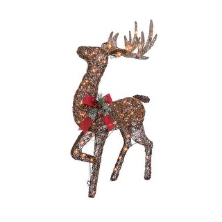 Outdoor Christmas Traditional Holiday Vine Stag LED - Multicolor - Bed ...