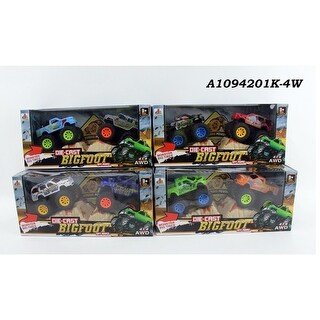 Pack of 4 Die-Cast Bigfoot Monster Truck 11" - Bed Bath & Beyond - 35517572
