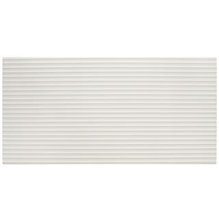 Terrain 24x48 Soft White Porcelain Large Format Fluted grooved Wall ...