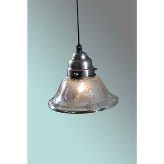 Antiqued Mercury Glass Bell Pendant Light for Farmhouse and Vintage ...