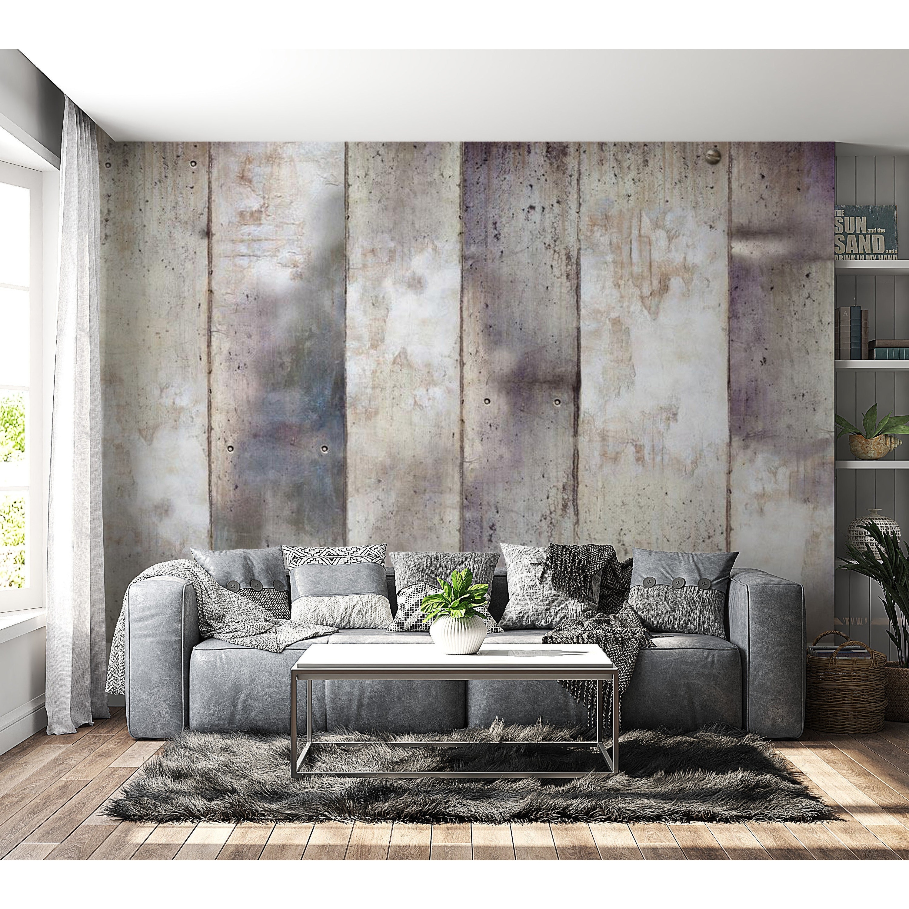 concrete panel wallpaper