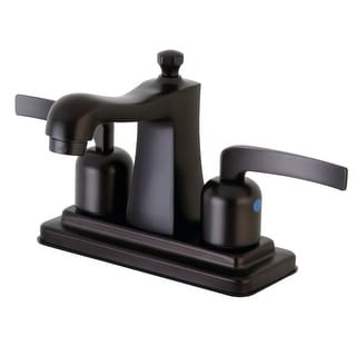 Kingston Brass Centurion 1.2 GPM Centerset Bathroom Faucet with Flat ...