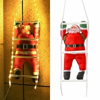 LED Santa Claus Climbing Ladder Xmas Tree Decor - Bed Bath & Beyond ...