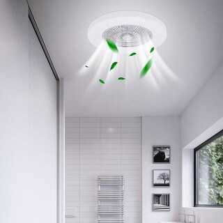 Crystal LED Chandelier Invisible Ceiling Light Lamp w/ Remote Control ...