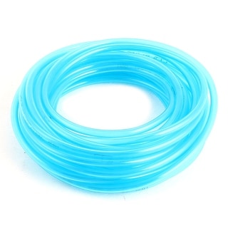 6mm x 4mm Hole PU Pneumatic Air Tube Air Pump Hose Clear Blue 7.55M ...