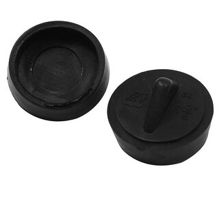 2pcs 3/8" Diameter Black Rubber Sink Plug Garbage Disposal Stopper ...