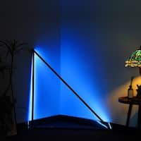 41" RGB Triangle Corner Lamp Minimalist LED Floor Lamp - Bed Bath ...
