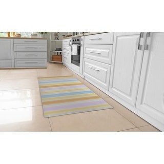 PAINTED STRIPES GOLD Kitchen Mat By Kavka Designs - Bed Bath & Beyond ...