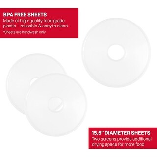 Nesco SLD-2-6 American Harvest 13.75" Fruit Roll Sheet for NESCO Food ...