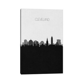 iCanvas "Cleveland Skyline" by Ayse Deniz Akerman Canvas Print - Bed ...