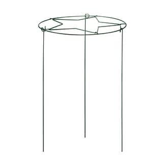 1Pcs Garden Plant Support Rings Iron Hoop Bracket with 3 Legs Green ...