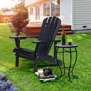 Solid Wood Adirondack Chair - Premium Outdoor Patio Furniture for ...