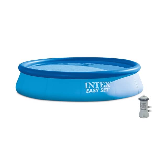 Intex 13ft x 32in Easy Set Above Ground Swimming Pool Kit & 530 GPH ...