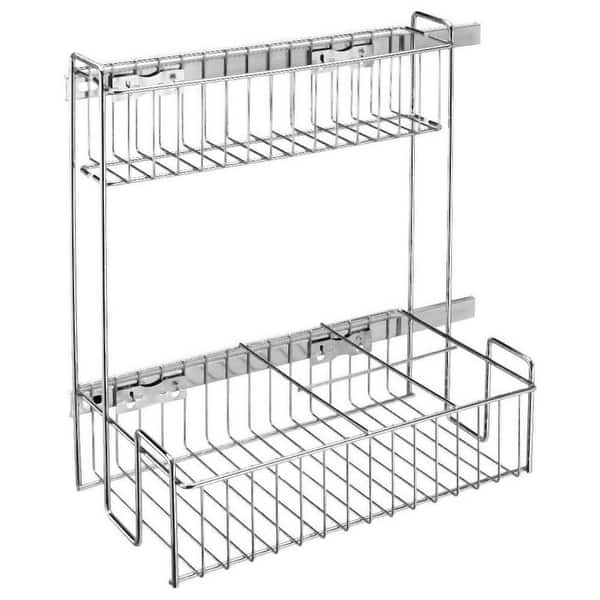 Rev-A-Shelf 548-10-1 Two-Tier Under Sink Steel Wire Pull Out Organizer ...