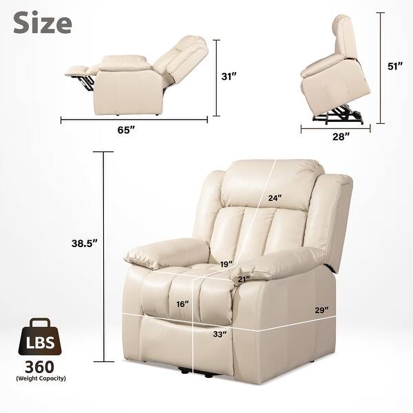 Electric Lift Chair Recliners for Elderly, Power Recliner Chair Sofa ...