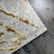 Luxury Area Rug in Beige and Gray with Gold Abstract Design - 47.5"×71 ...