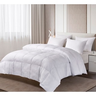 Hotel Grand 400 Thread Count Pima Cotton Oversized White Down Comforter ...