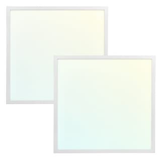 Luxrite 2x2 FT LED Panel Light, 5CCT 3000K - 6500K, 20W/30W/40W, 5000 ...