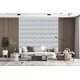 Dundee Deco White Waves PVC 3D Wall Panels, Decorative Wall Paneling ...