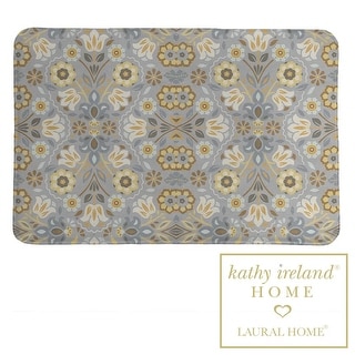 Laural Home Indochine Gray Memory Foam Rug - Bed Bath & Beyond - 42313413