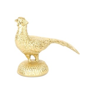 Lirondelle Golden Cast Iron Peacock Figurine - Bed Bath & Beyond - 39018007