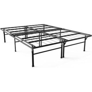 16 Inch Metal Platform Bed Frame, King Size, No Box Spring Needed - Bed ...