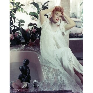 Greer Garson wearing White Gown Portrait Photo Print - Bed Bath ...