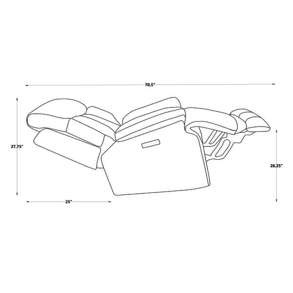 Leather Power Recliner with USB Charge Port Adjustable Headrest ...