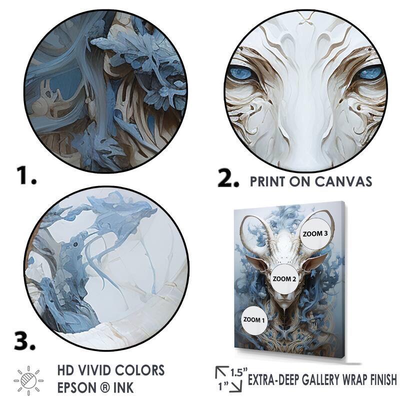 Designart "Mythical Creature Horse Painting" Mythical Creatures Framed ...