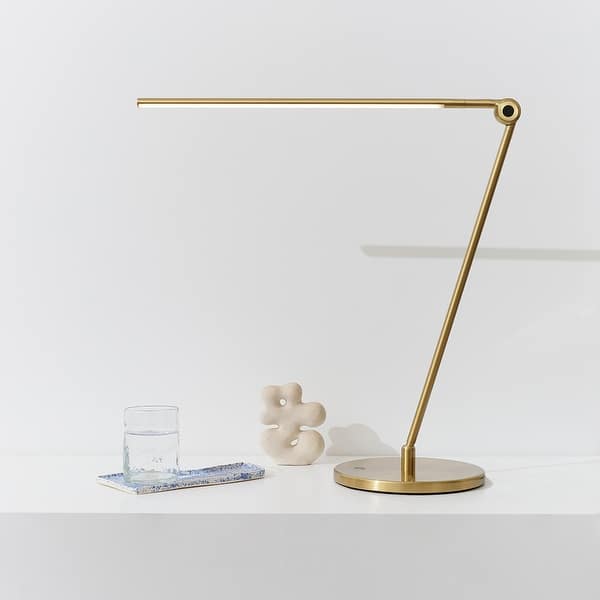 Brightech Libra LED Dimmable Table Lamp - Brass - Bed Bath & Beyond ...