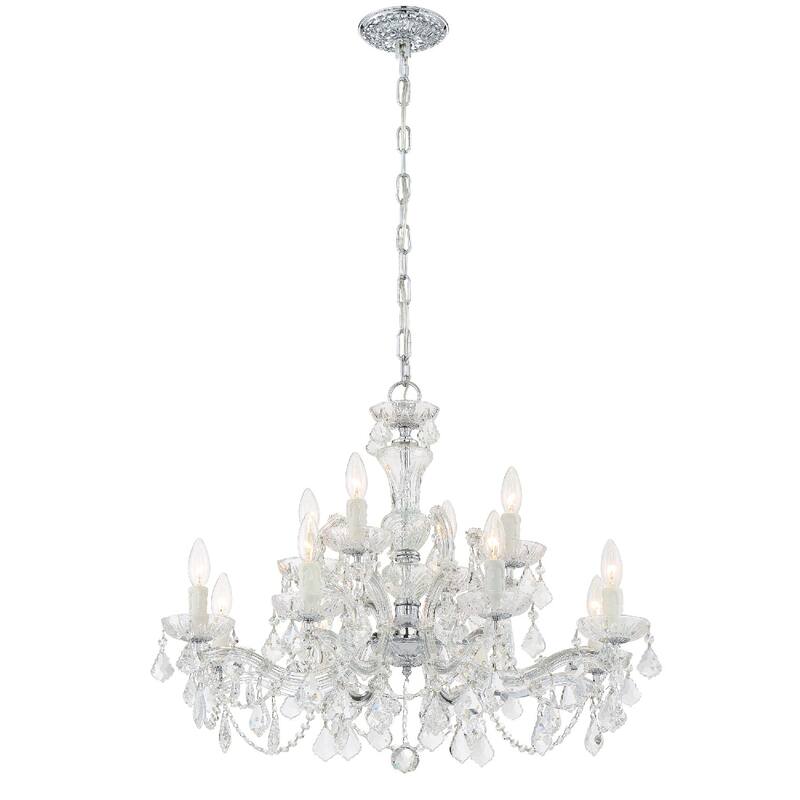 Maria Theresa 12 Light Clear Swarovski Strass Crystal Chandelier - 29 ...