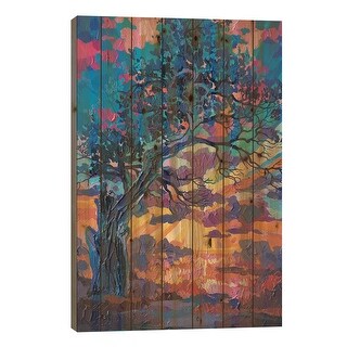 Old Oak Print On Wood by Anastasia Trusova - Multi-Color - Bed Bath ...
