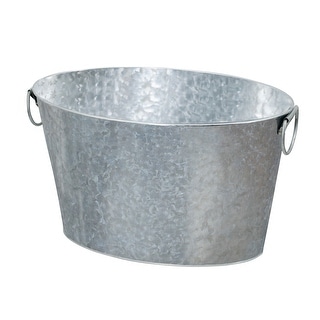 Liter Galvanized Oval Bucket with Metal Handle - Bed Bath & Beyond ...