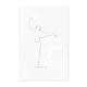 Poise Dancer Line Drawing Line Drawings Ballet Art Print/Poster - Bed ...