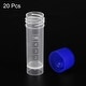 Plastic Test Tubes Frozen Tube Graduated Vial Container Screw Cap ...