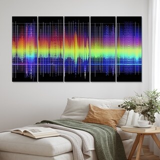 Designart "Waveform Spectrum Abstract Resonances VIII" Abstract Shapes ...