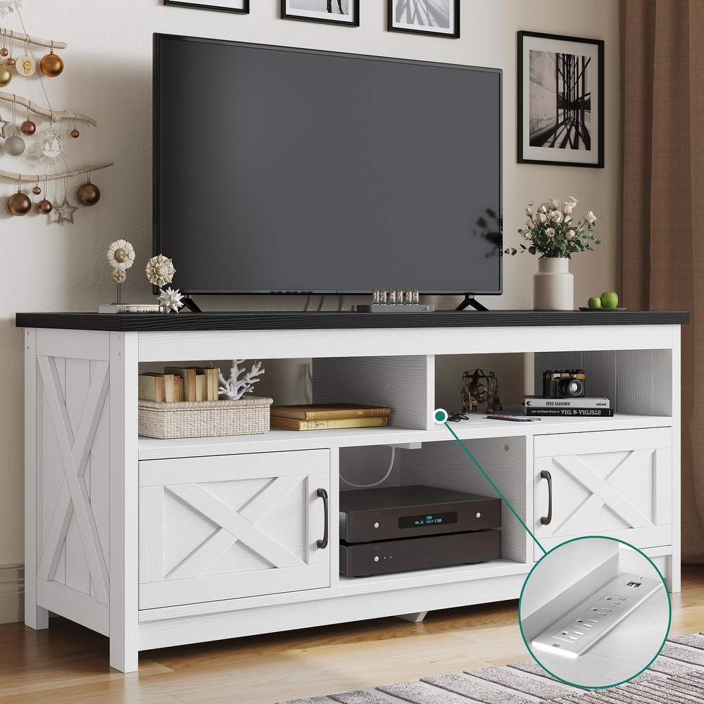 White vintage tv stand store