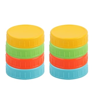 Assorted Color PP Mason Jar Lid Regular and Wide Mouth Mason Canning ...