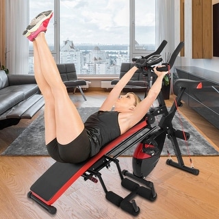 Combination Fitness Machine Upright Exercise Bike and Abdominal ...